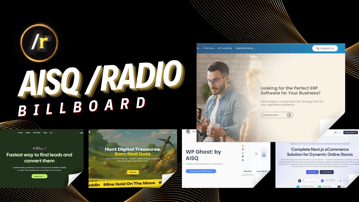 🏆 AISQ /Radio Billboard: Top 5 Software Launches (week 3 October)