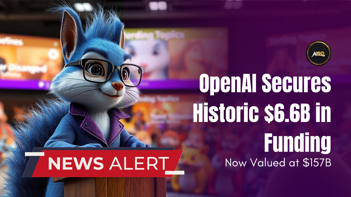 OpenAI Secures Historic $6.6B in Funding, Now Valued at $157B